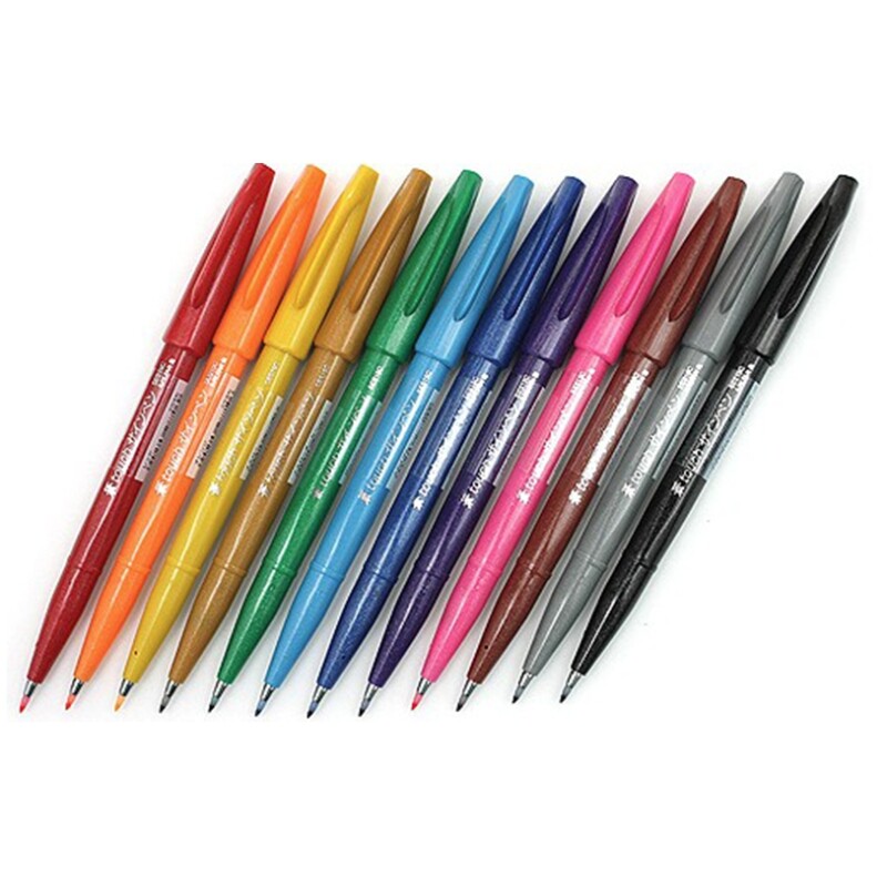 Брашпен Pentel Touch Pen все цвета